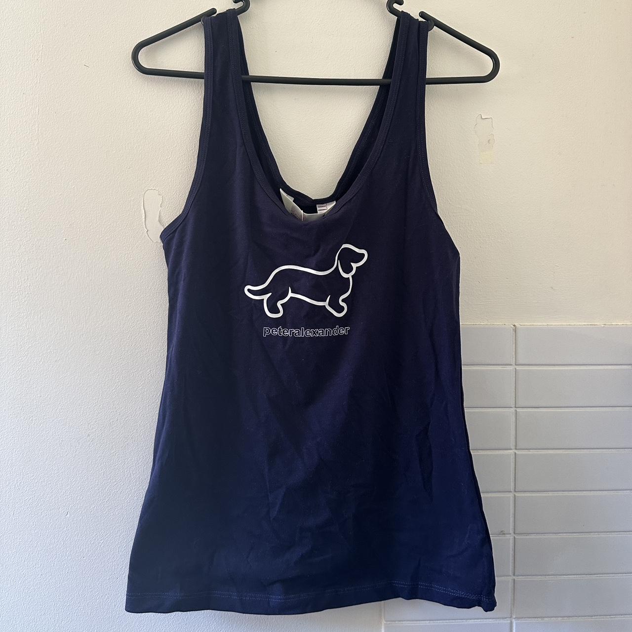 Peter Alexander navy pyjama singlet BNWT Size M - Depop