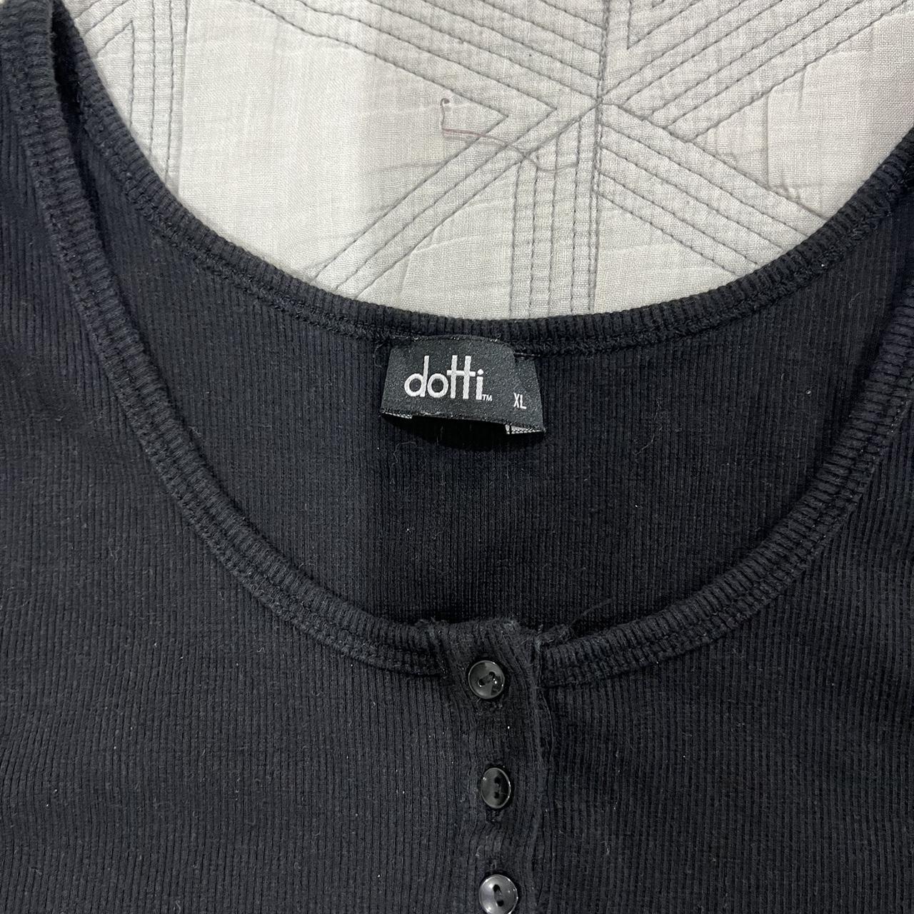 Black tank top with buttons. Bought from dotti. Size... - Depop