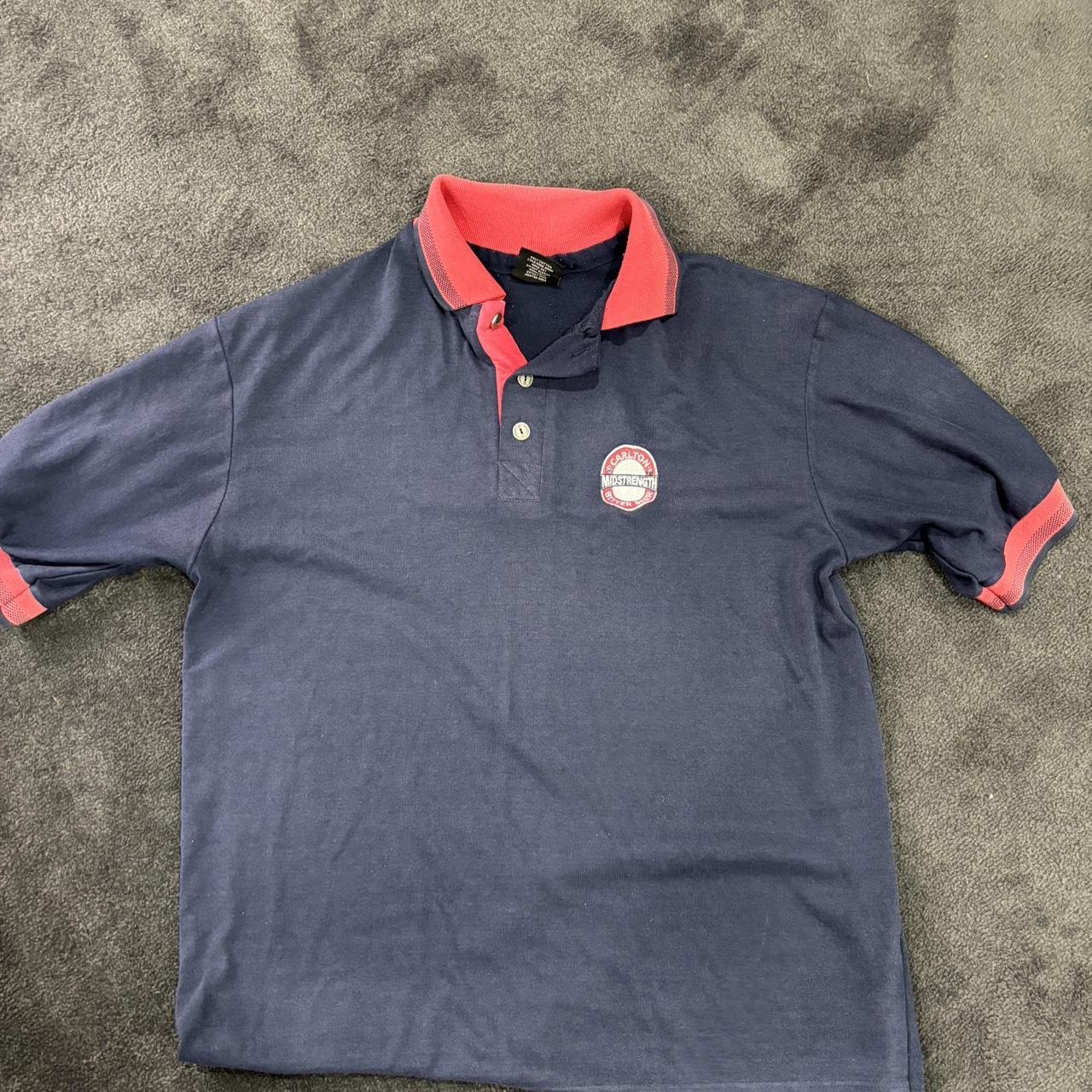 Carlton Mid Strength vintage polo Size XL #vintage... - Depop