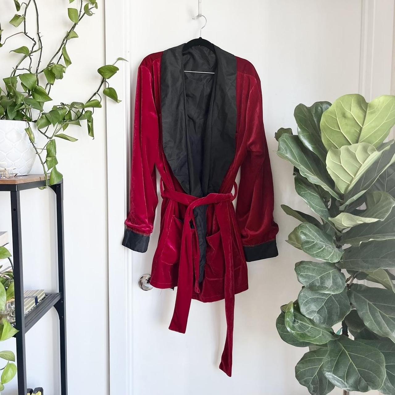 Hugh Hefner playboy red velvet smoking robe 🖤 Tag... - Depop