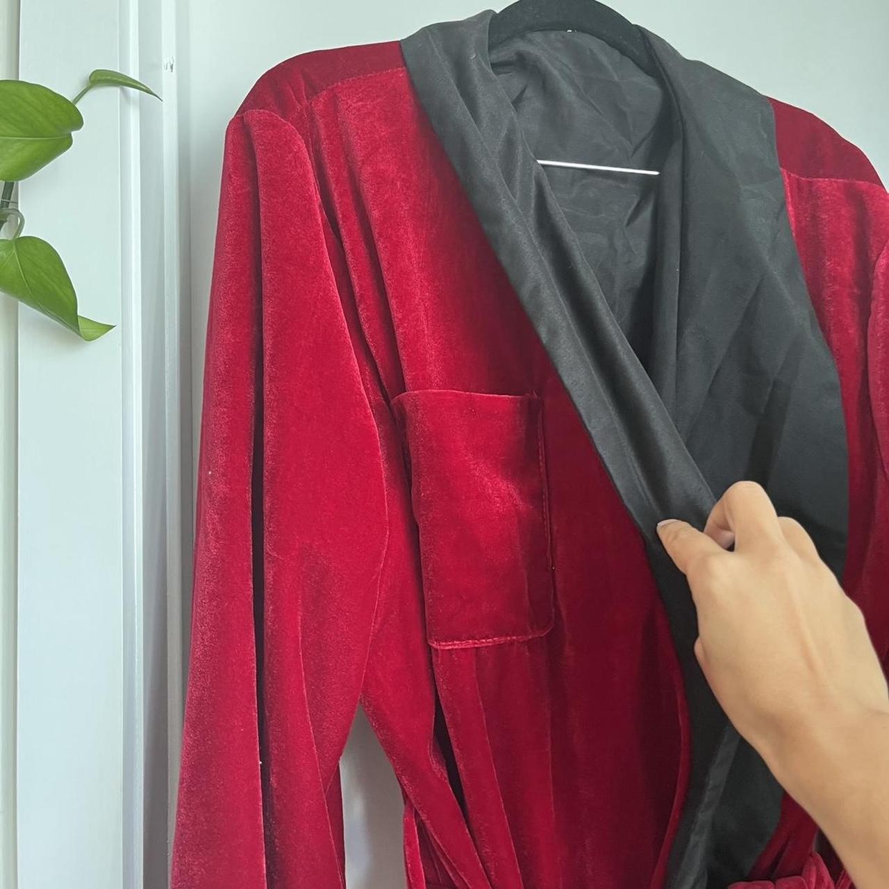 Hugh Hefner playboy red velvet smoking robe 🖤 Tag... - Depop