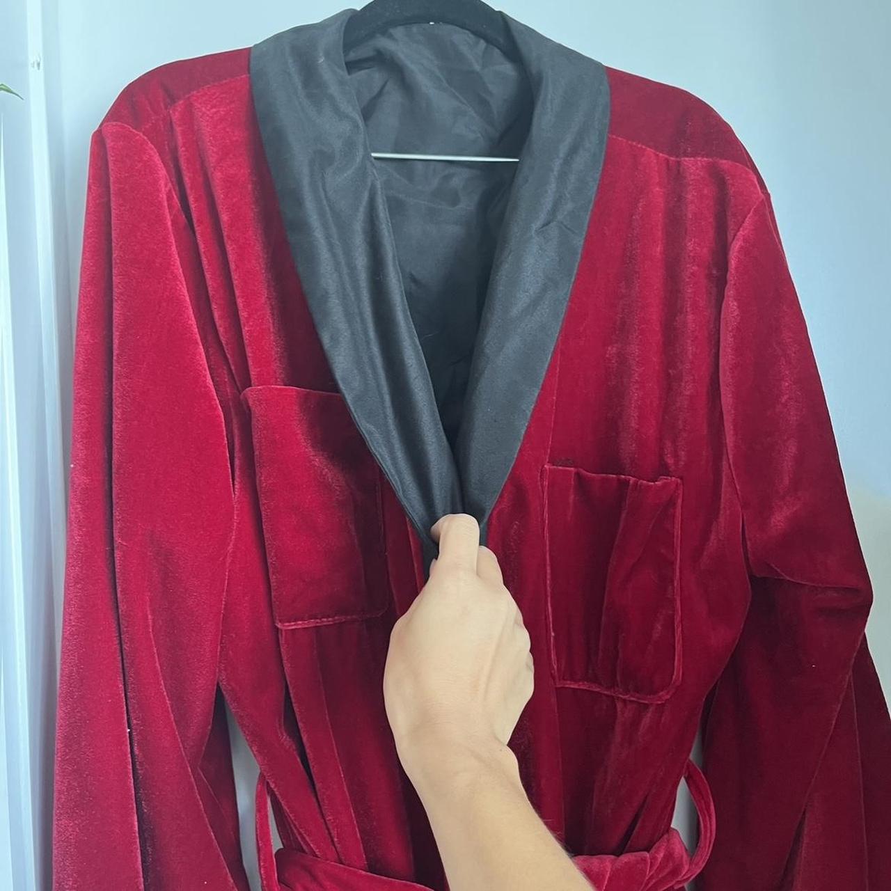 Hugh Hefner playboy red velvet smoking robe 🖤 Tag... - Depop