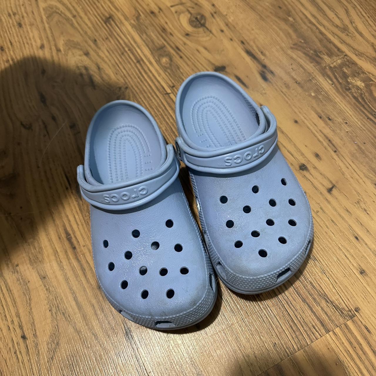 Blue Croc Clogs woman size 7 - Depop