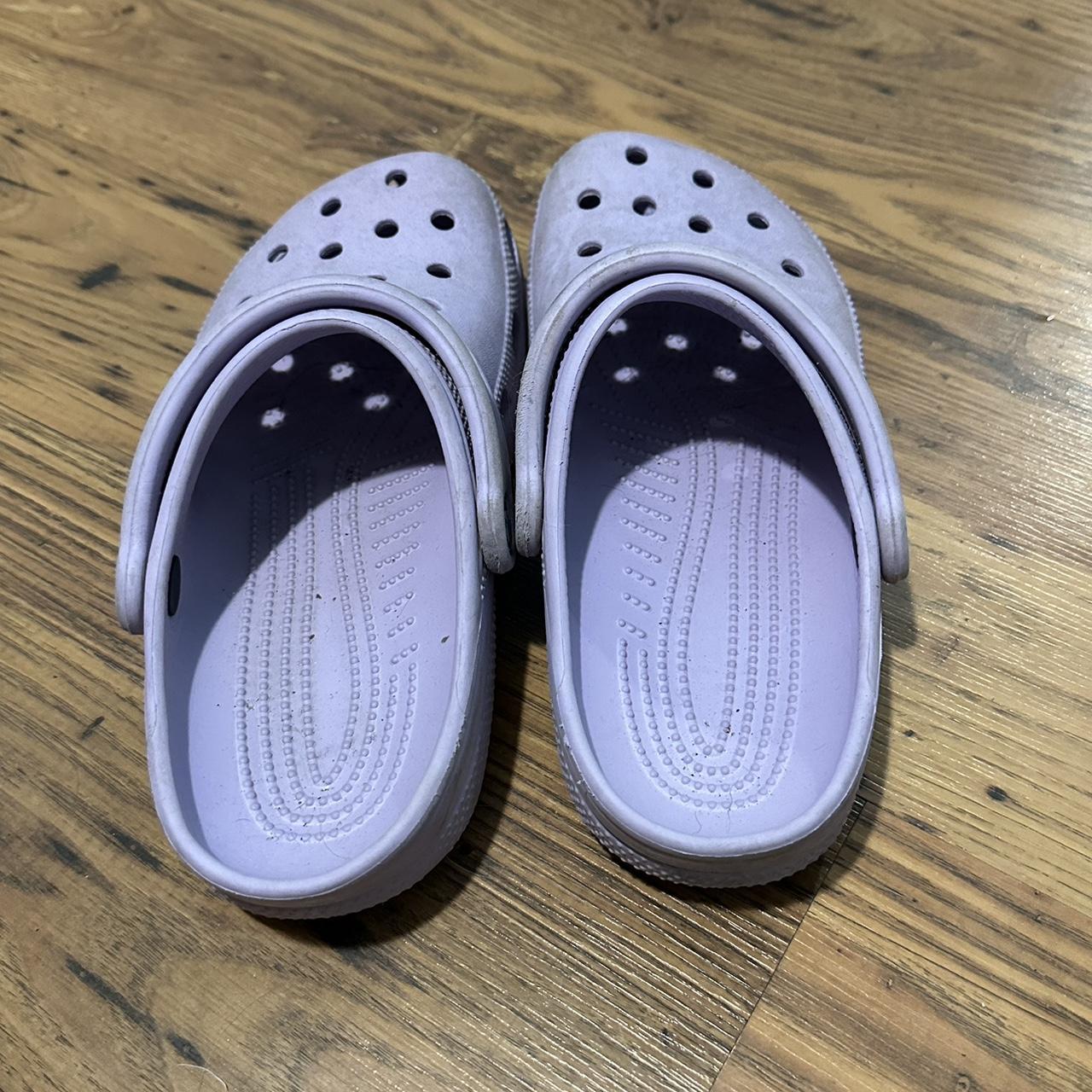 Light Purple Croc Clog, woman size 7 - Depop