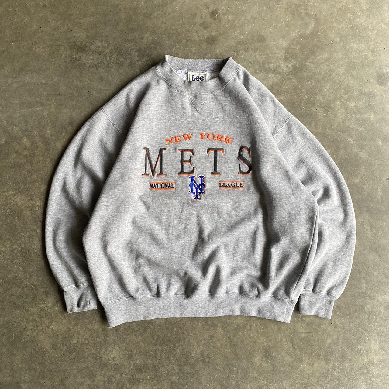 90s New York Mets Football Crewneck #mets #vintage... - Depop
