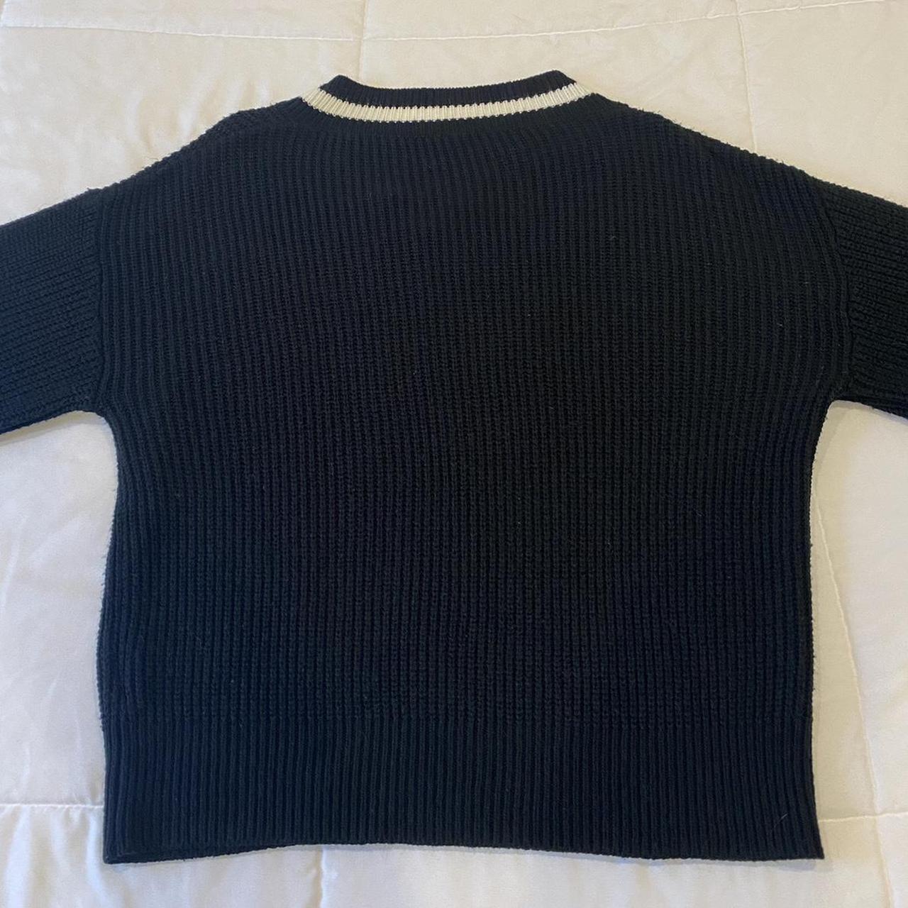 Black V Neck Vintage Sweater #winter #sweaters... - Depop