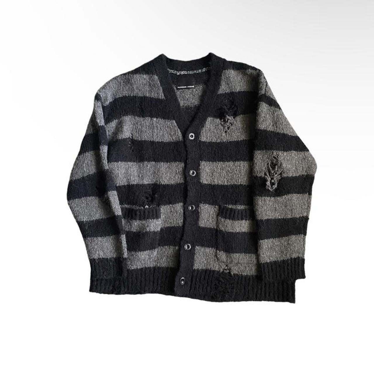 number nine distressed cardigan - Depop