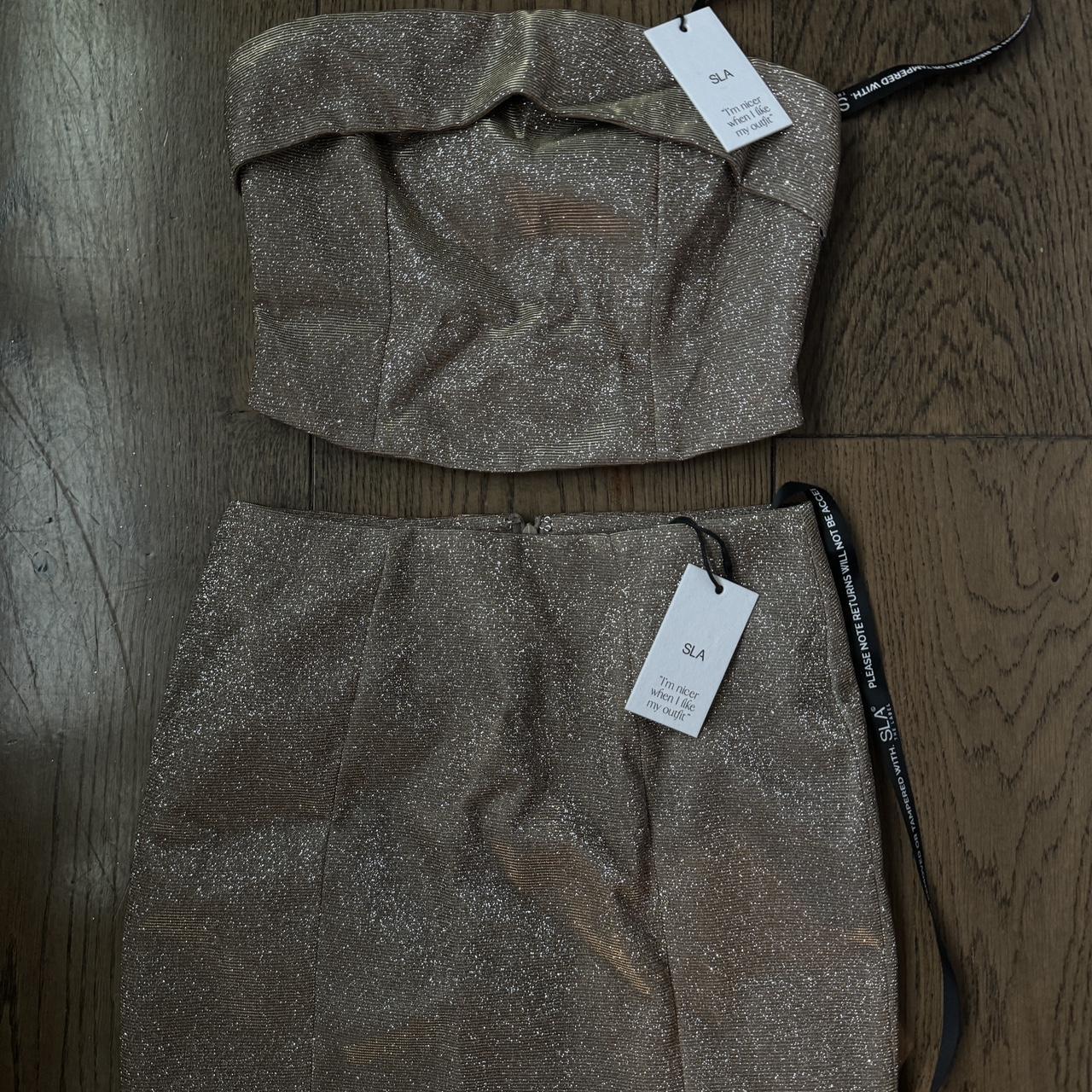 SLA the label copper set! Top is a 3xs and skirt is... - Depop