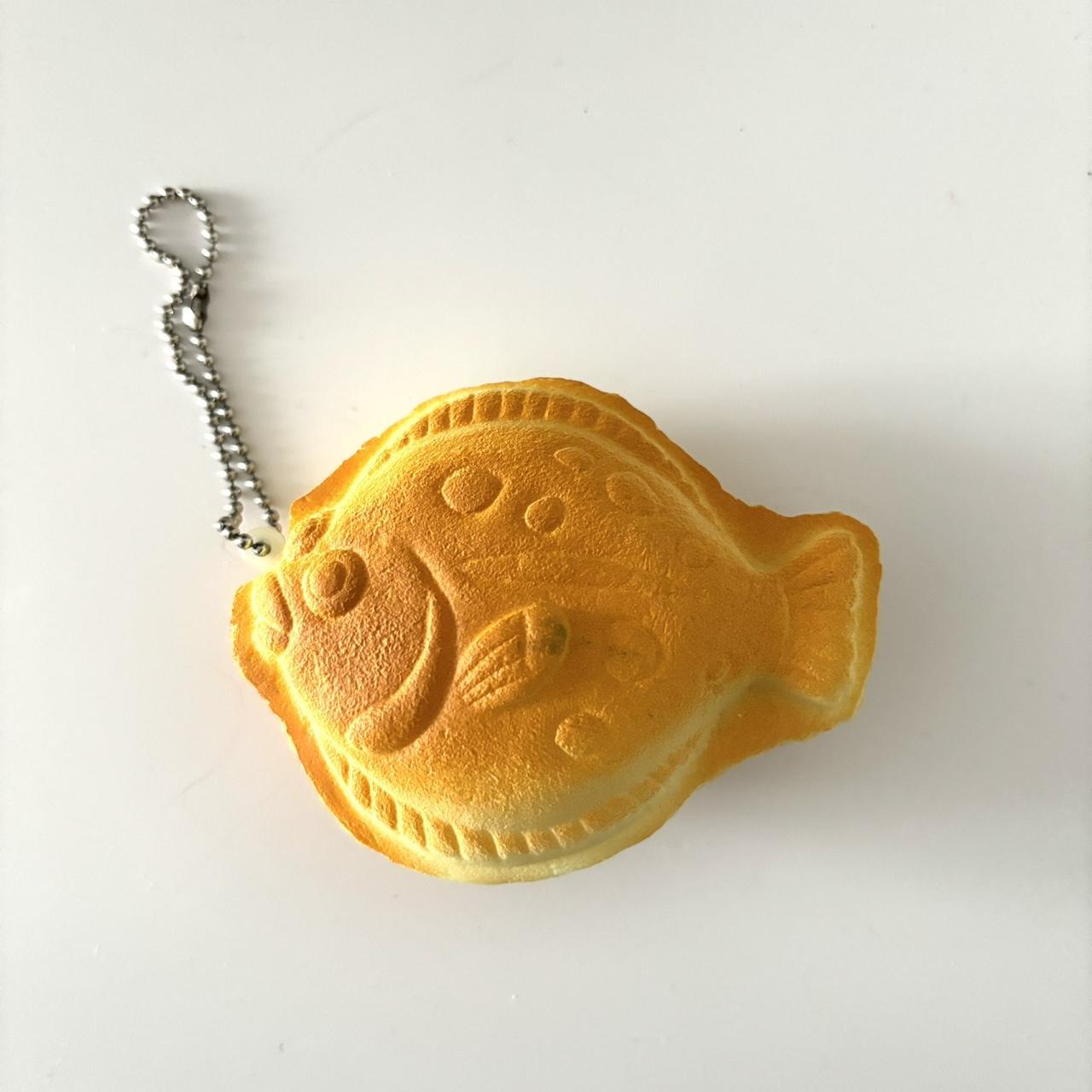Cutest taiyaki squishy keychain slightly defected... - Depop