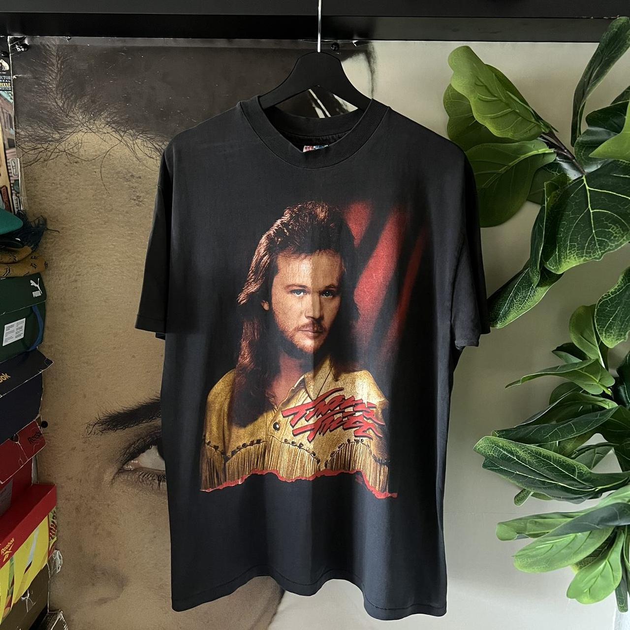 Vintage 1993 Travis Tritt Tour tee on Hanes Beefy... | Depop