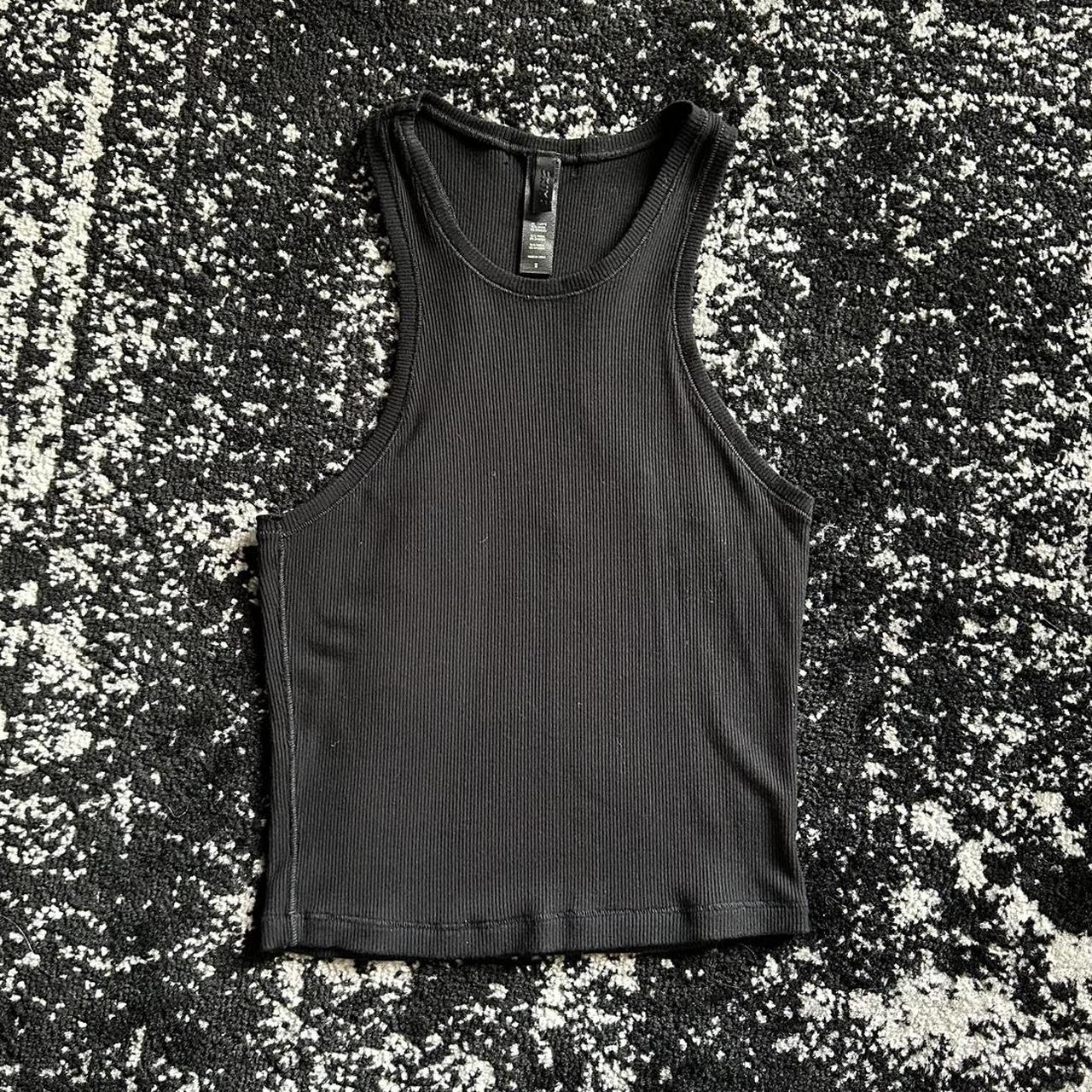 Skims Women's Black Vest | Depop