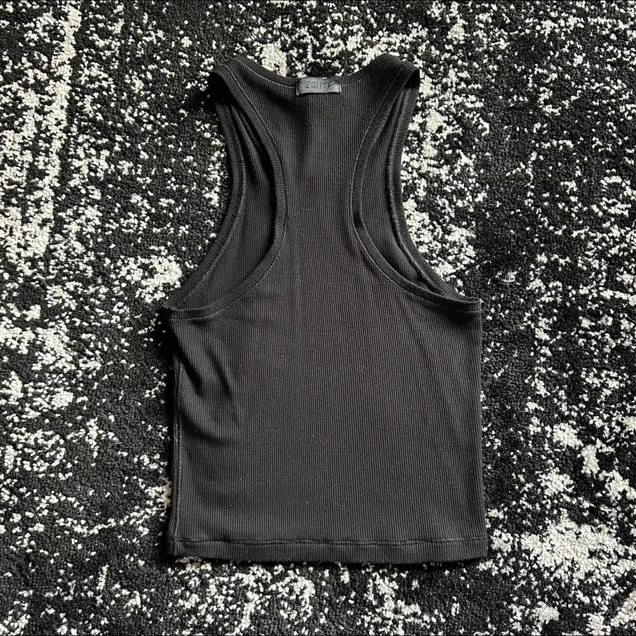 Skims Women's Black Vest | Depop
