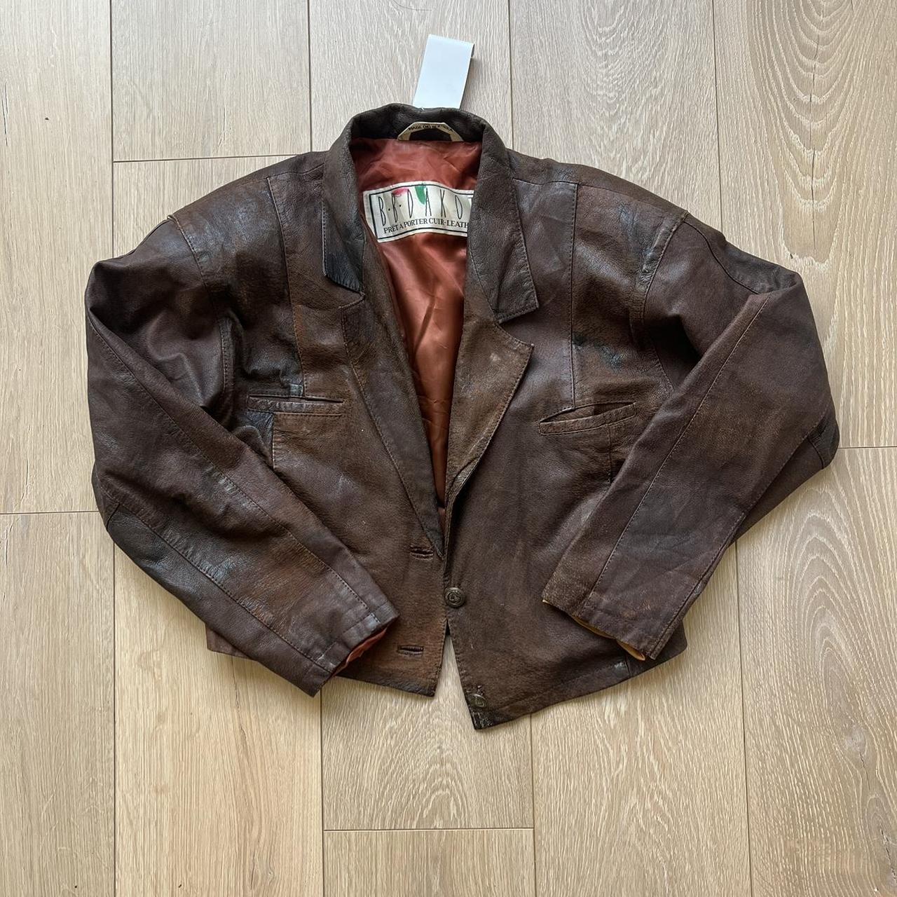 BB Dakota Genuine Leather Jacket - Depop
