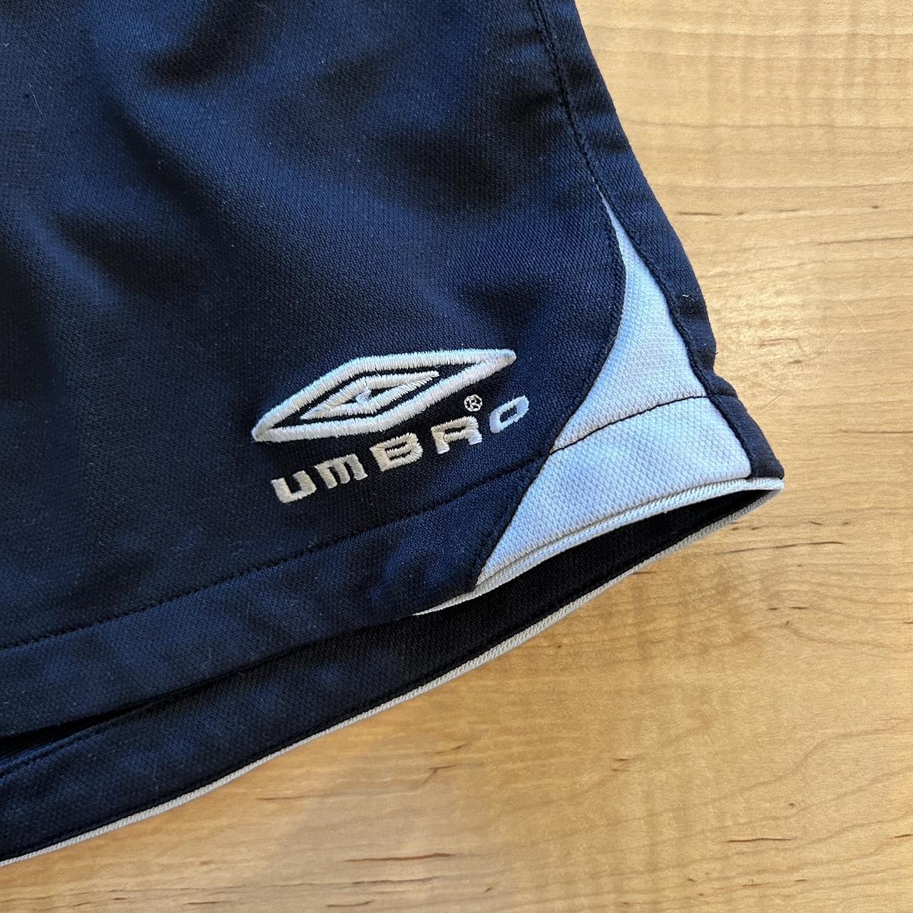 Vintage Umbro soccer shorts Size medium, fit... - Depop