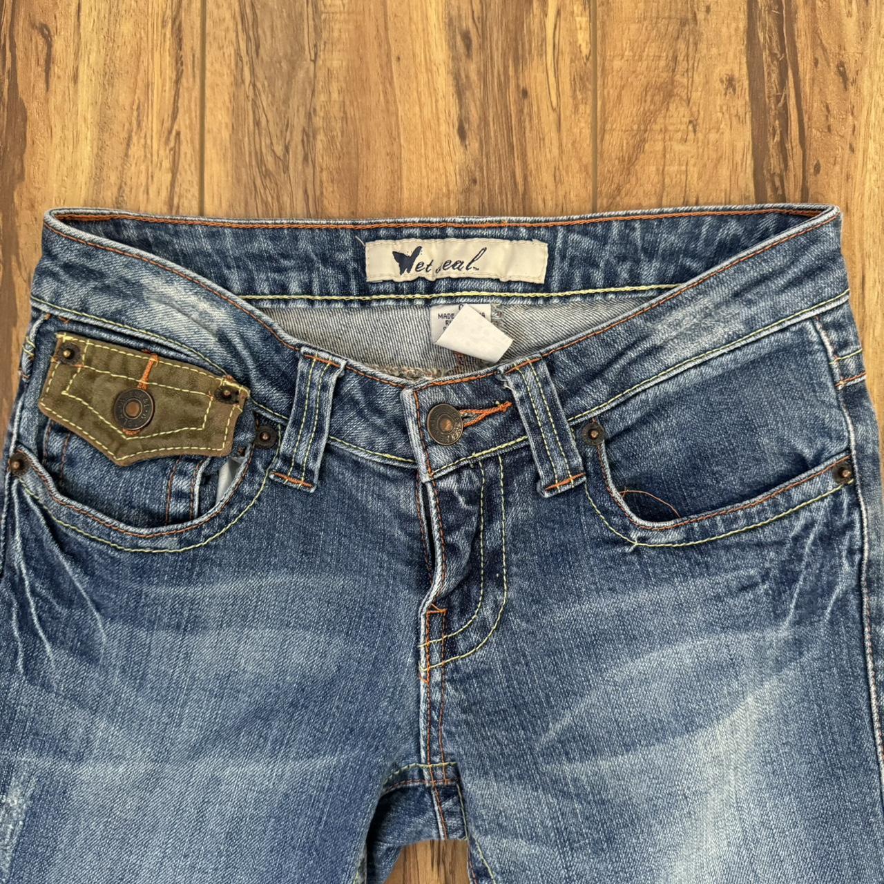 wet seal flared jeans! #y2k #flared #jeans #cute... - Depop