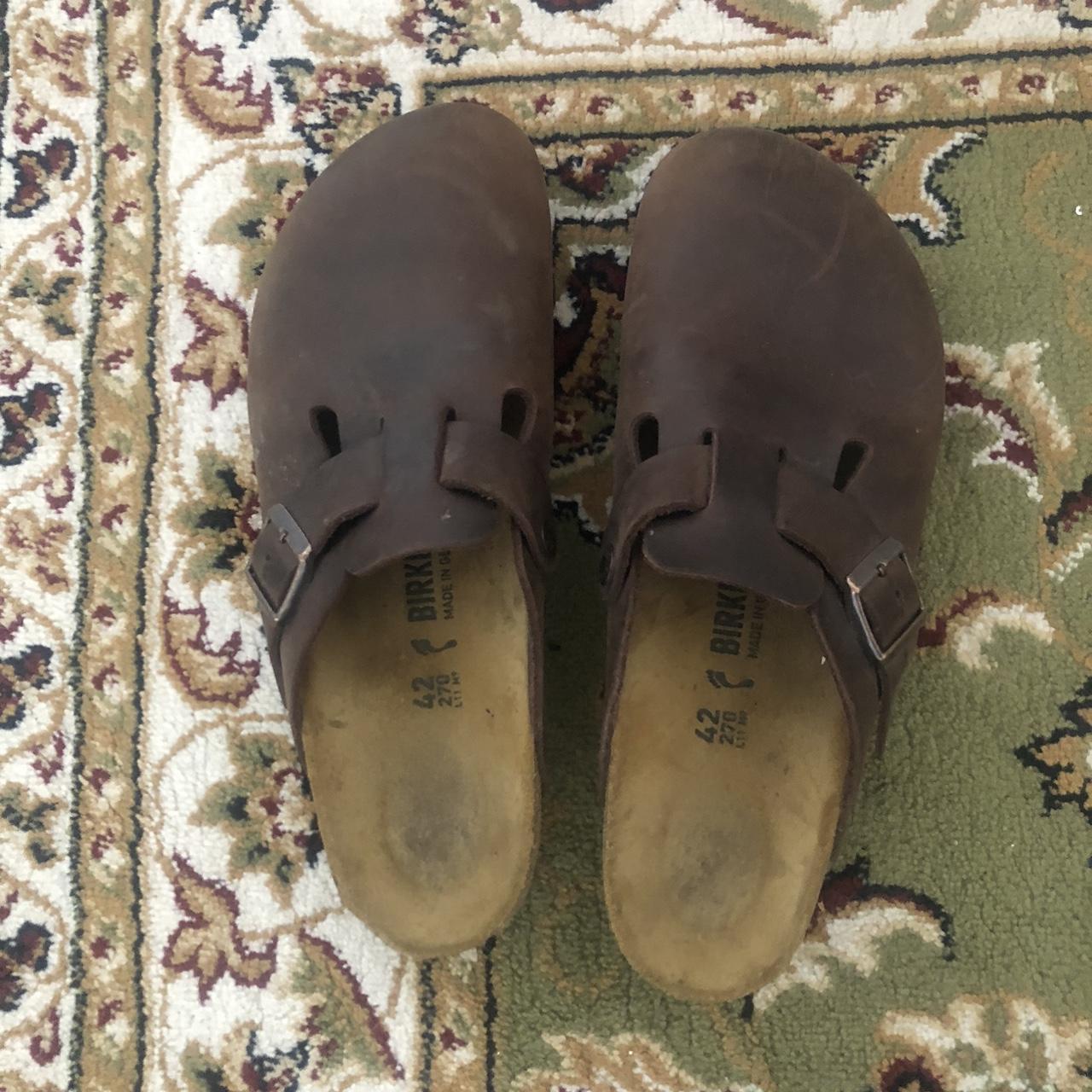 Birkenstock Boston clogs in dark brown oiled... - Depop