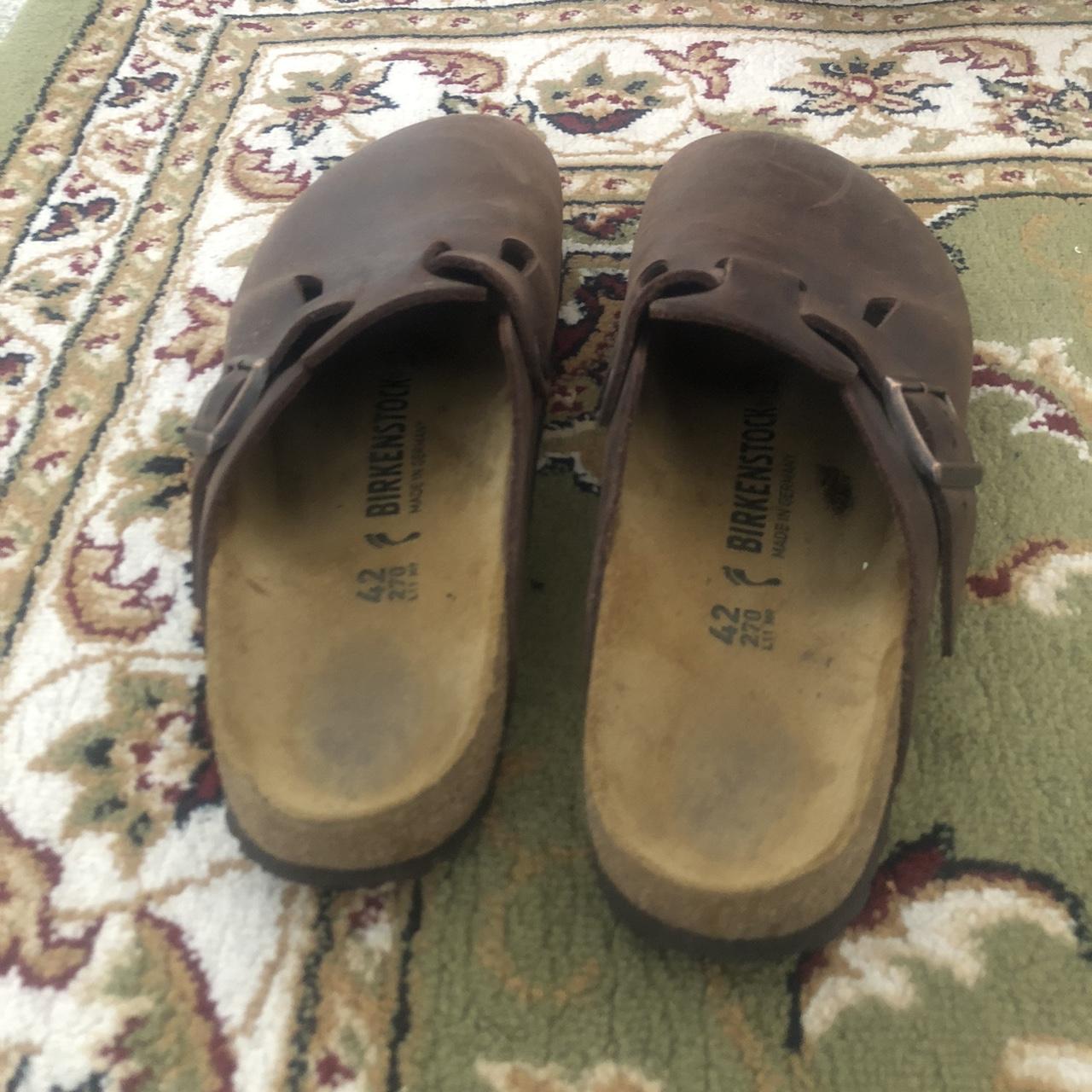 Birkenstock Boston clogs in dark brown oiled... - Depop
