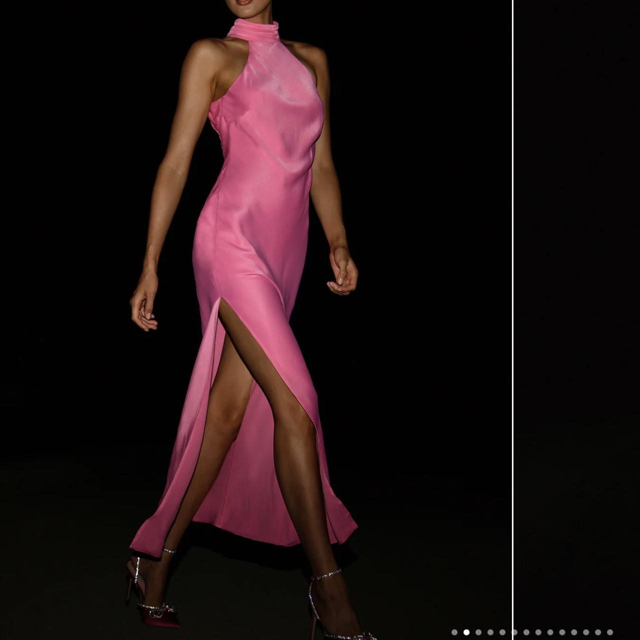 Meshki Pink Dress Size Xxs Bottom Has Been Depop