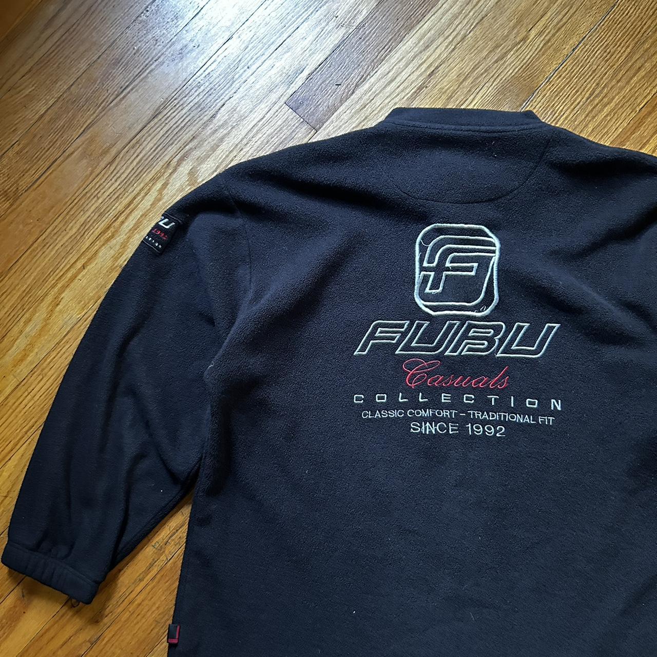Vintage y2k fubu fleece Size large Back n side... - Depop