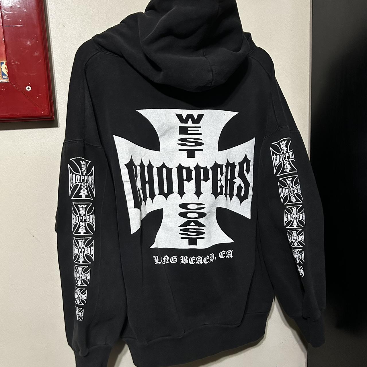 Vintage 2000s west coast choppers hoodie grail... - Depop