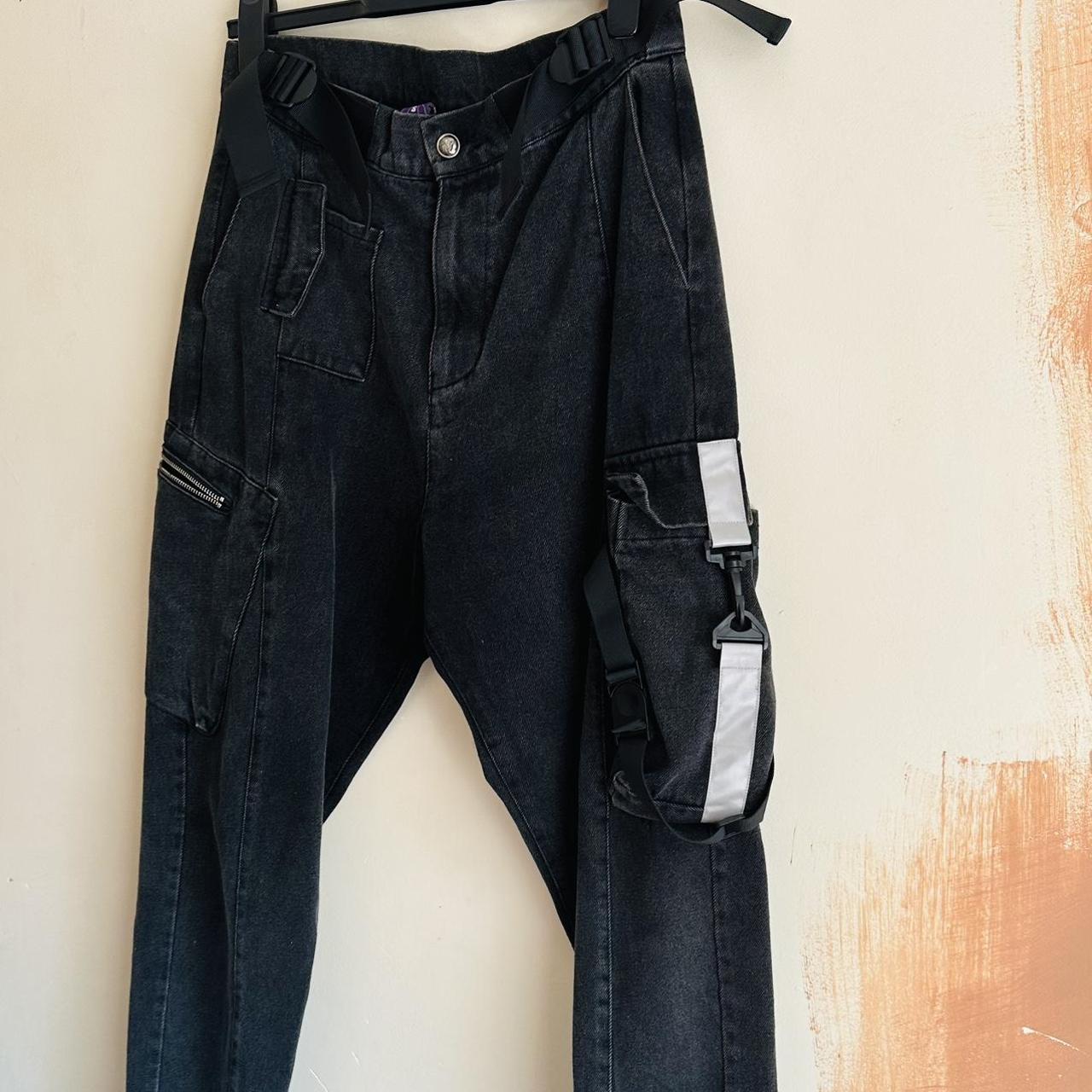 Xevil Japanese style street wear W32 adjust straps... - Depop