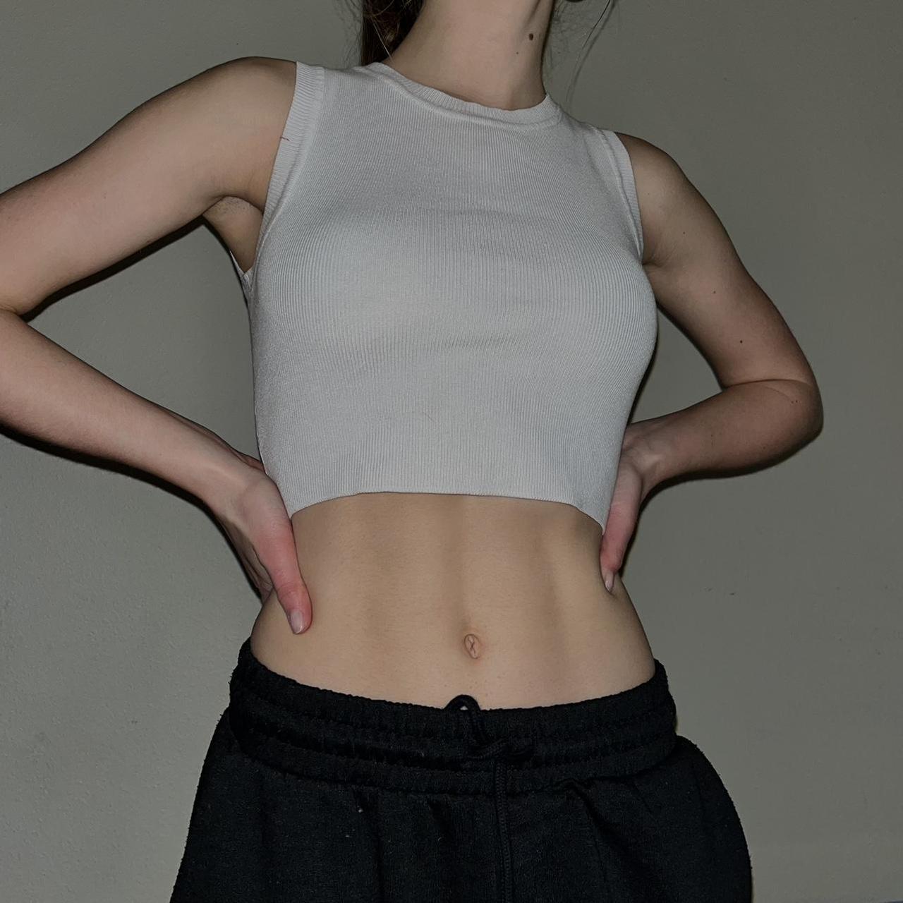 High cut Zara tank Size Small Great condition :) - Depop