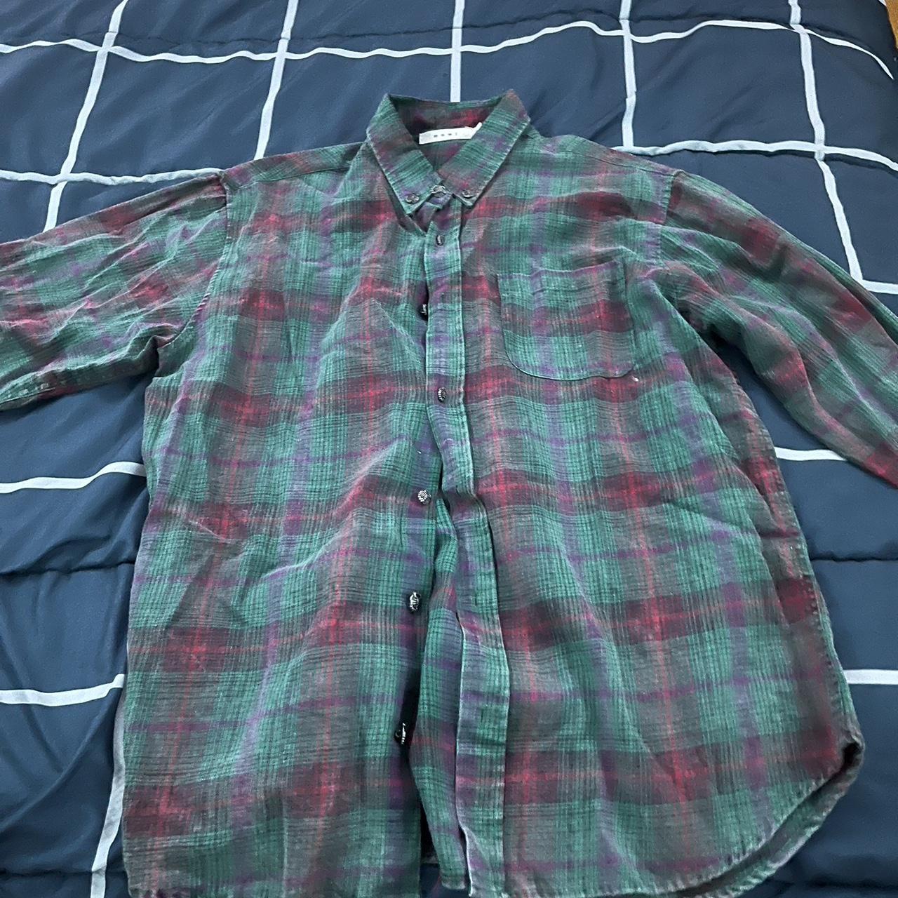 Mnml flannel Size Medium oversized - Depop