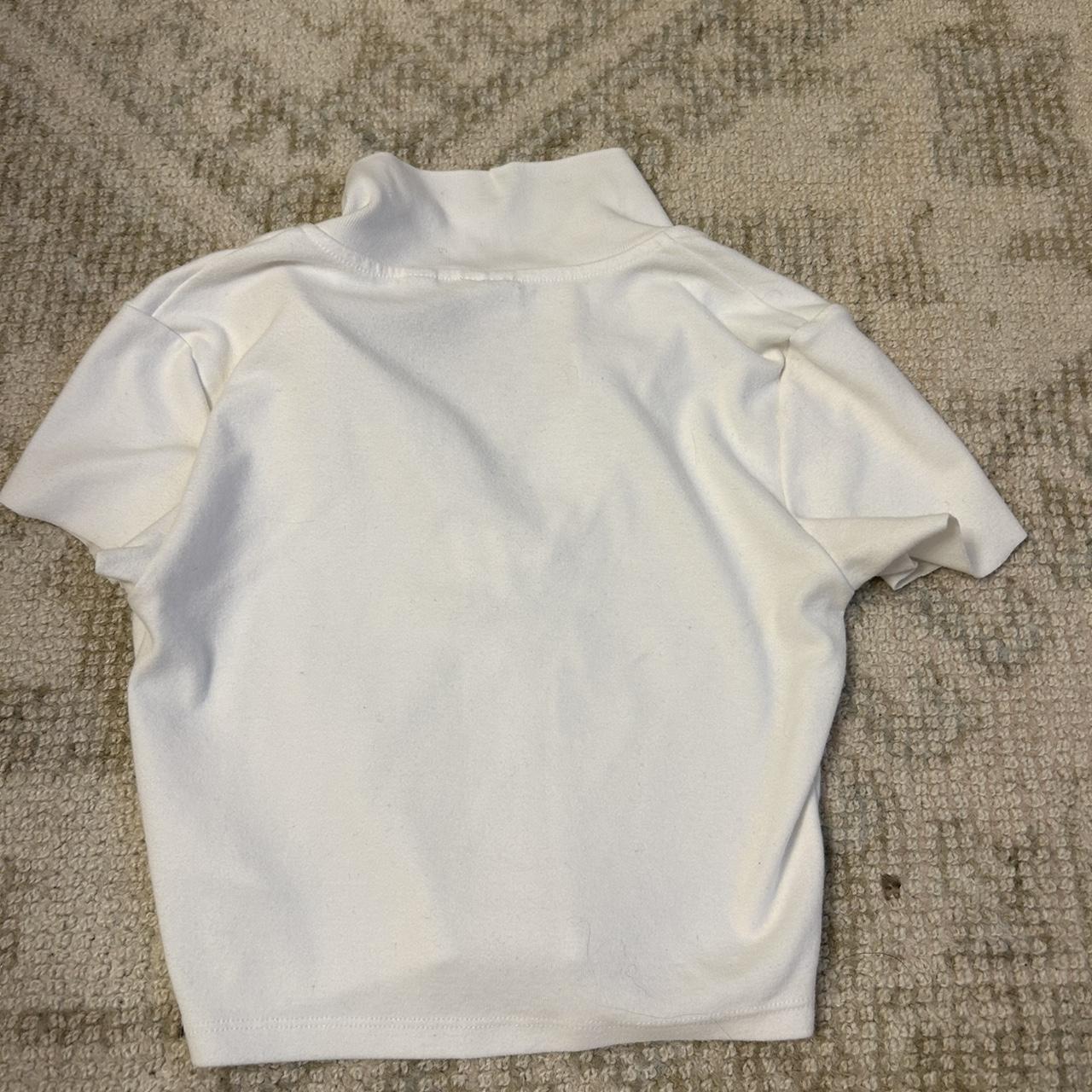 Aritzia - Sun•deh: White polo crop top with collar | Depop