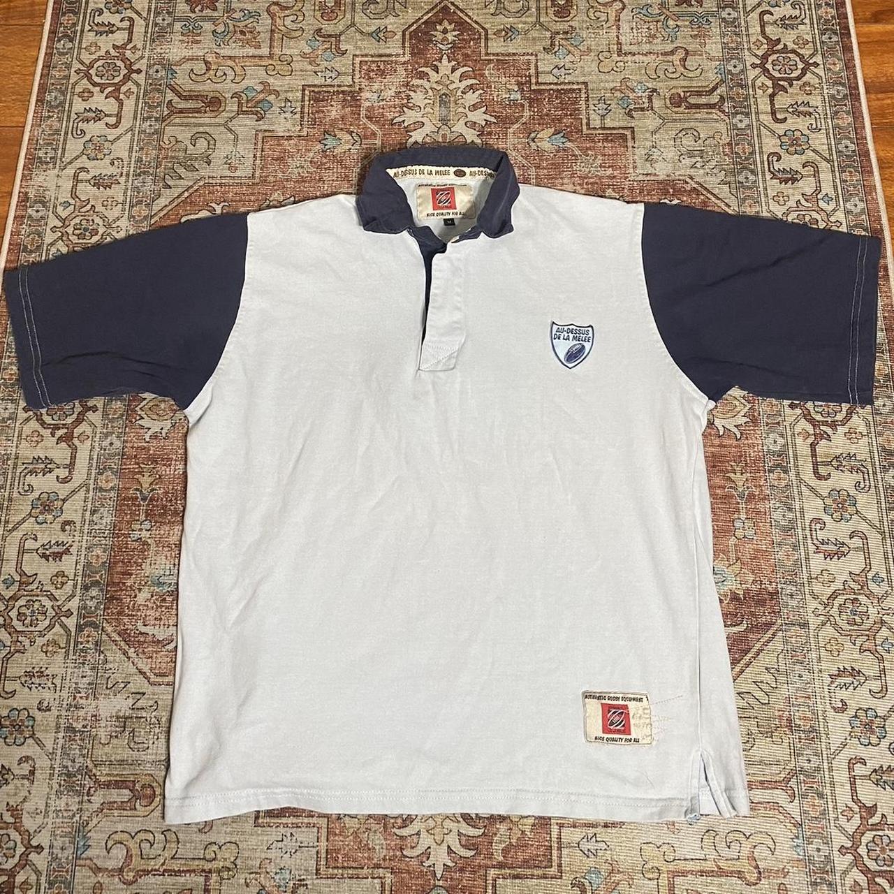 Vintage rugby jersey Stain free distress free Fits... - Depop