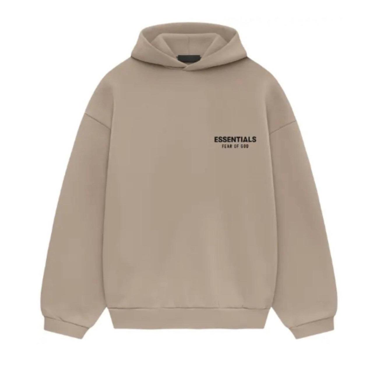 FEAR OF GOD ESSENTIALS FLEECE HOODIE II SS24 Desert... | Depop
