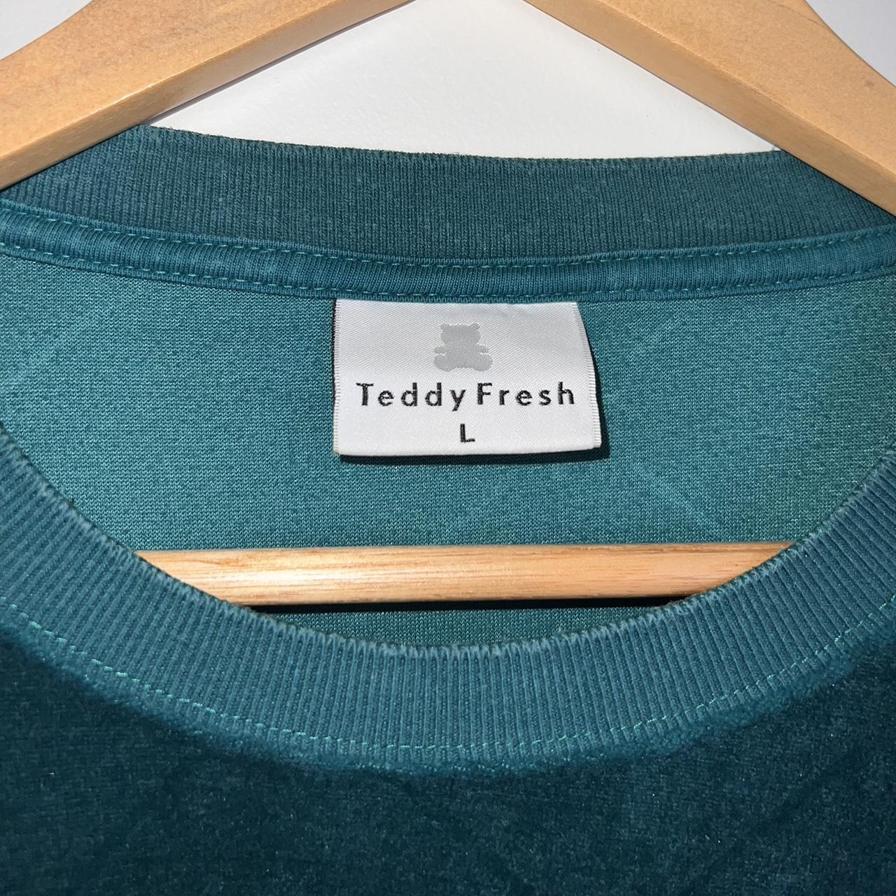 Teddy Fresh Velvet Teal Shirt 👕 Size L (Women’s,... - Depop