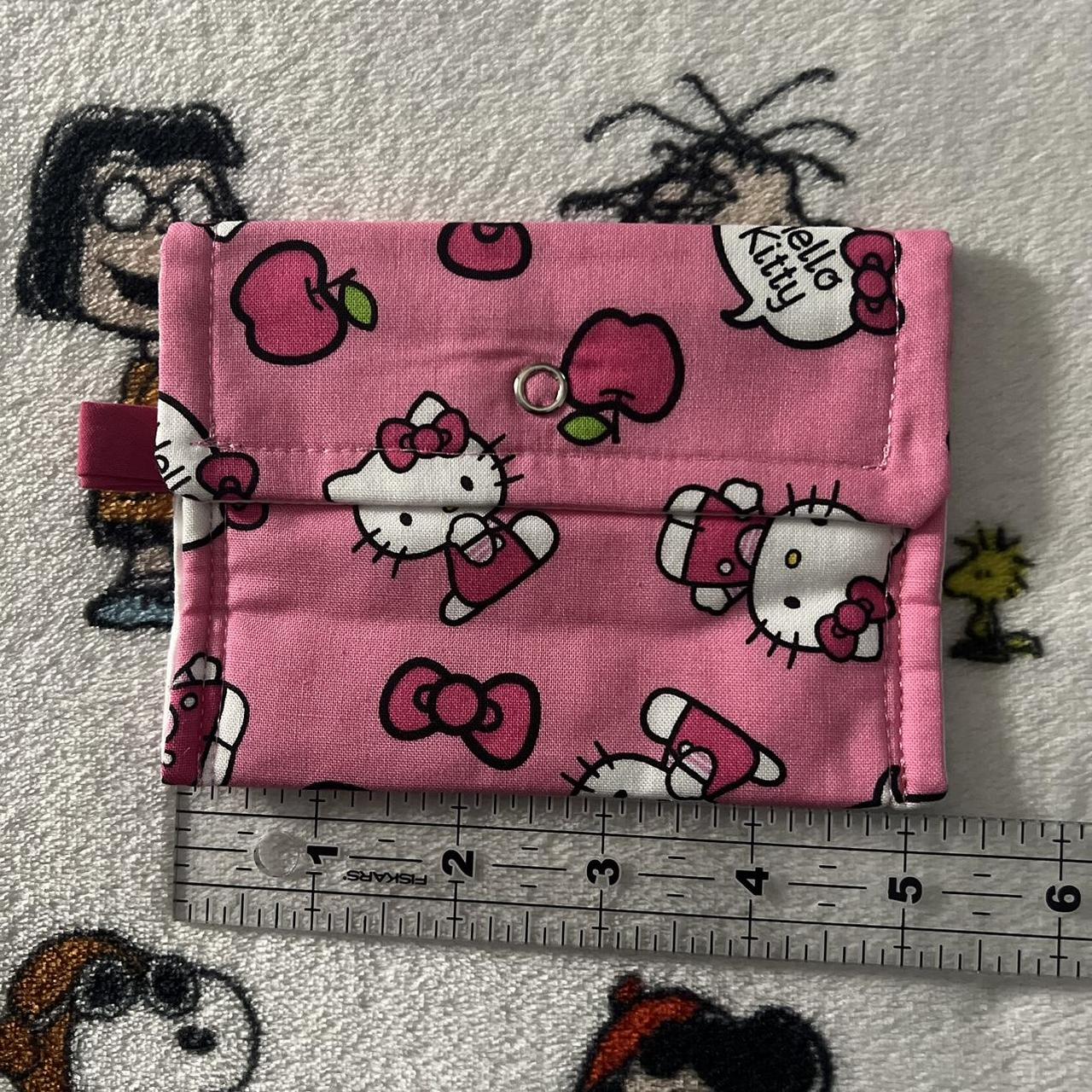 Pink hello kitty wallet/pouch🤍 ☁️Handmade one of a... | Depop
