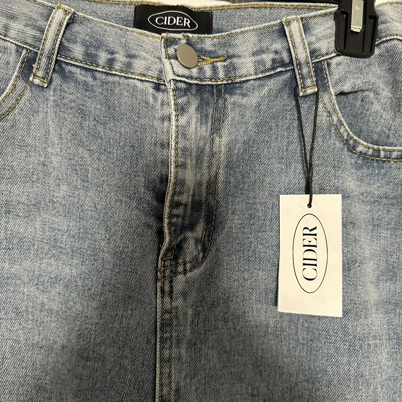 CIDER WIDE STRAIGHT LEG JEANS NWT size L NWT MAKE... - Depop