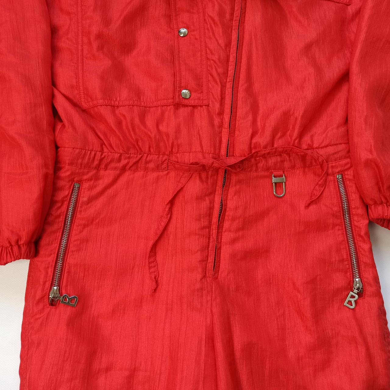 Bogner Vintage Womens Red Overalls Snow Ski Suit... - Depop