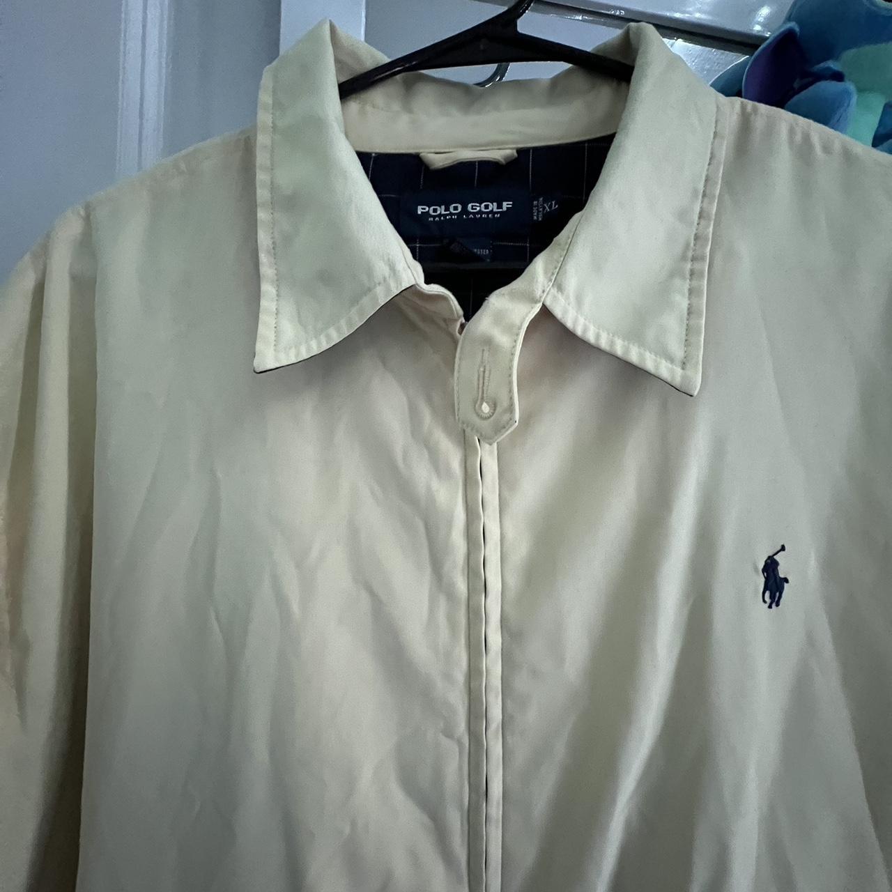 Polo Ralph Lauren Jacket (yellow, cream) In great... | Depop