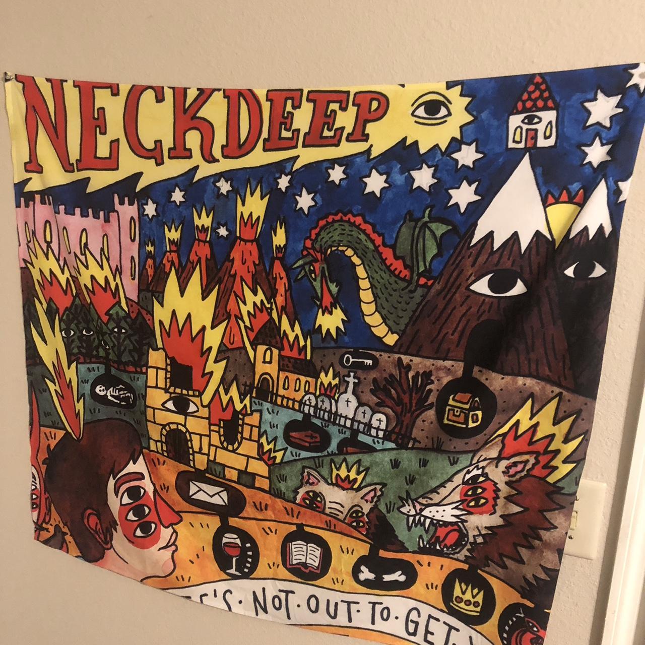 Neck Deep "Life’s Not Out To Get You" tapestry... | Depop