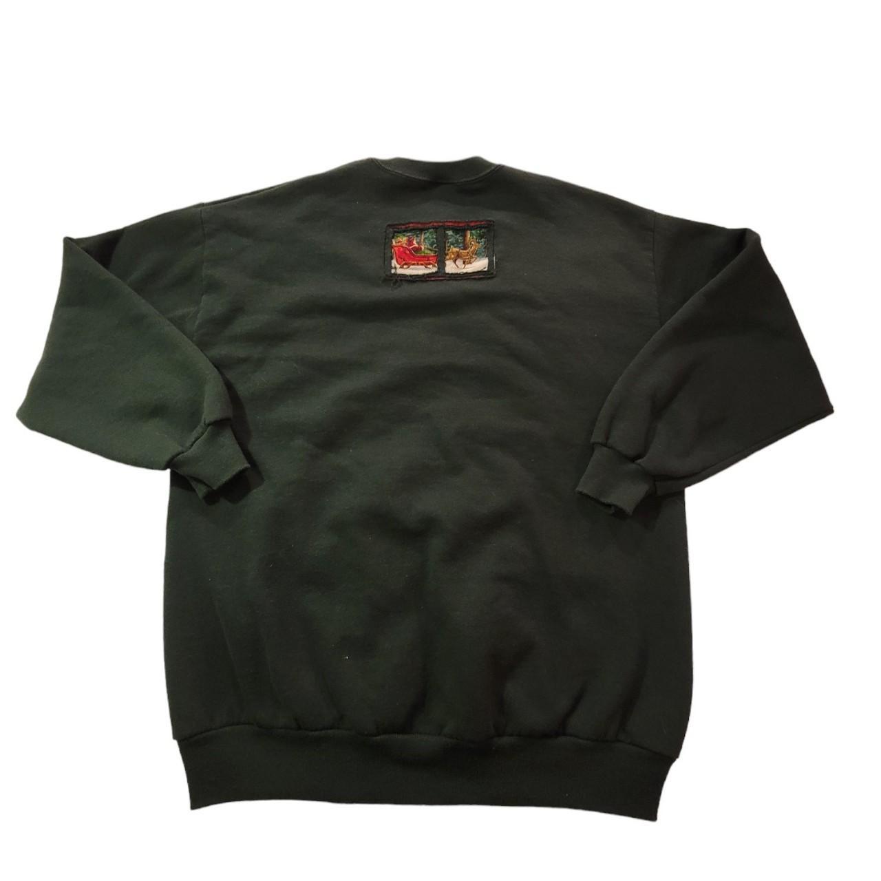 Vintage 80s 90s Jerzees Forest Green Christmas... - Depop