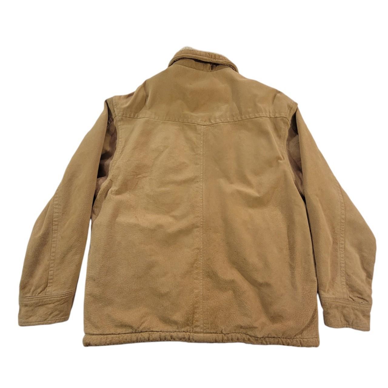 Vintage Y2k Bullhead Sherpa Lined Leather Button Up... | Depop