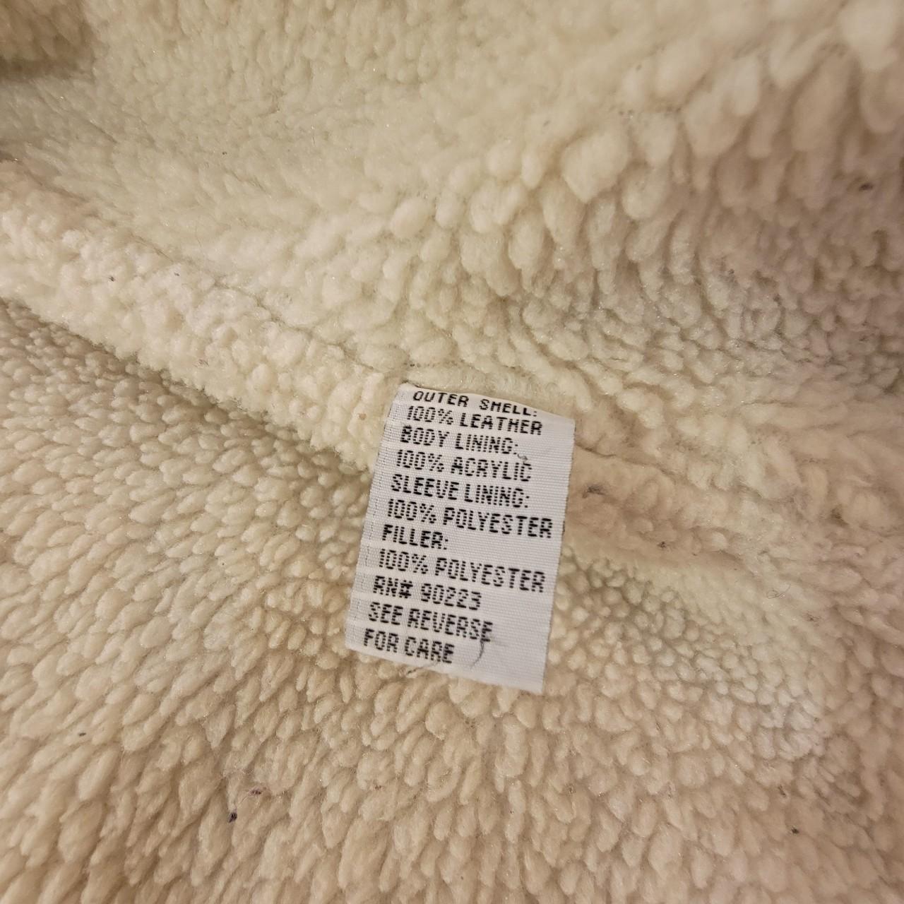 Vintage Y2k Bullhead Sherpa Lined Leather Button Up... | Depop