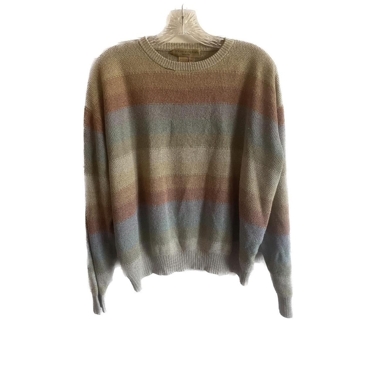 muted rainbow tricots st raphael sweater tagged... - Depop