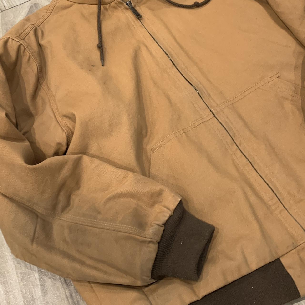 Large Wolverine Tan Work Jacket Chest: 25 Length: 27 - Depop