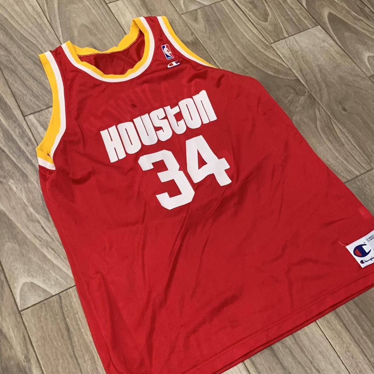 Houston Rockets Olajuwon Basketball Jersey Champion... - Depop