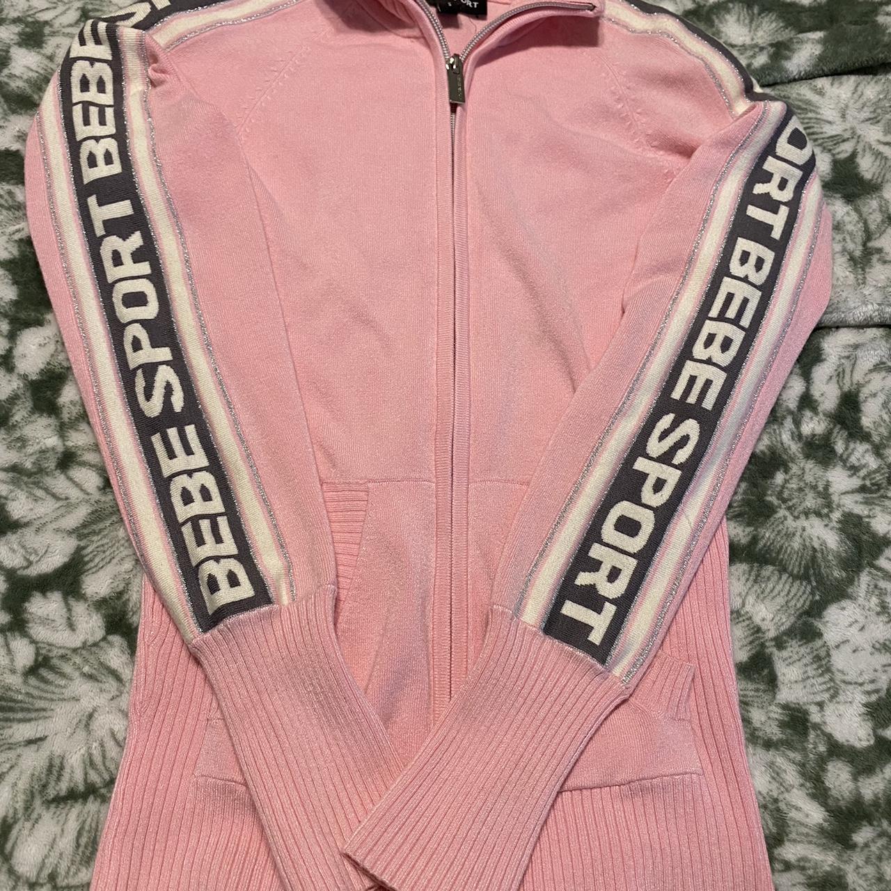 Super cute pink bebe sport sweater. In good... - Depop