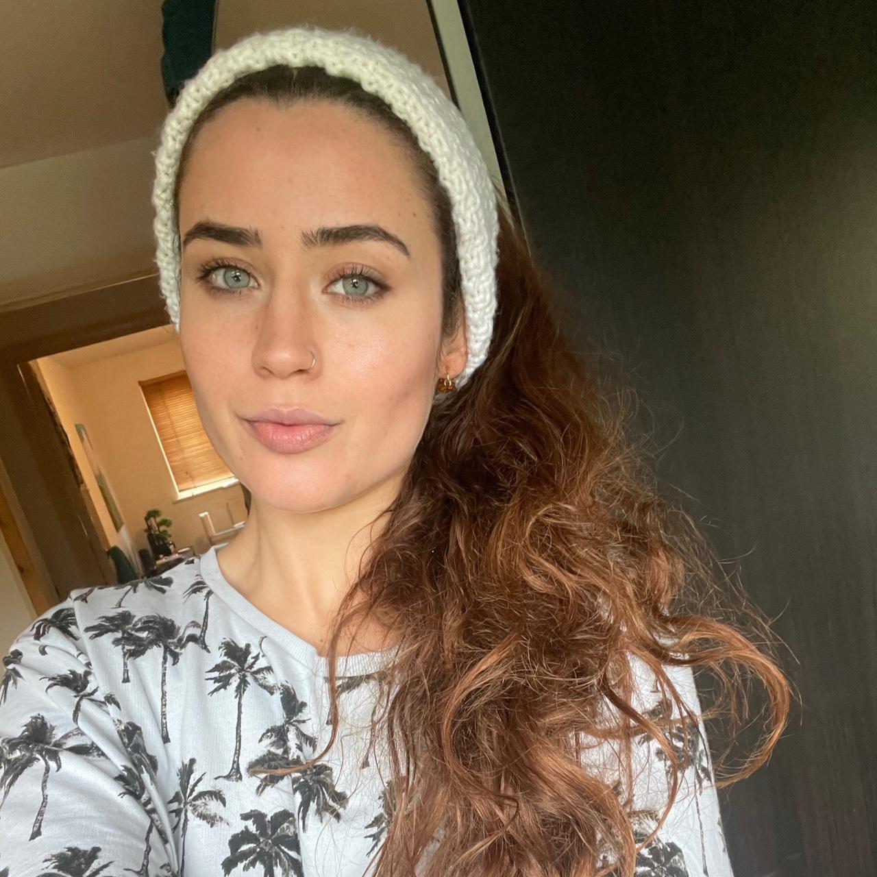 White headscarf You can wear it in your hair or on... - Depop