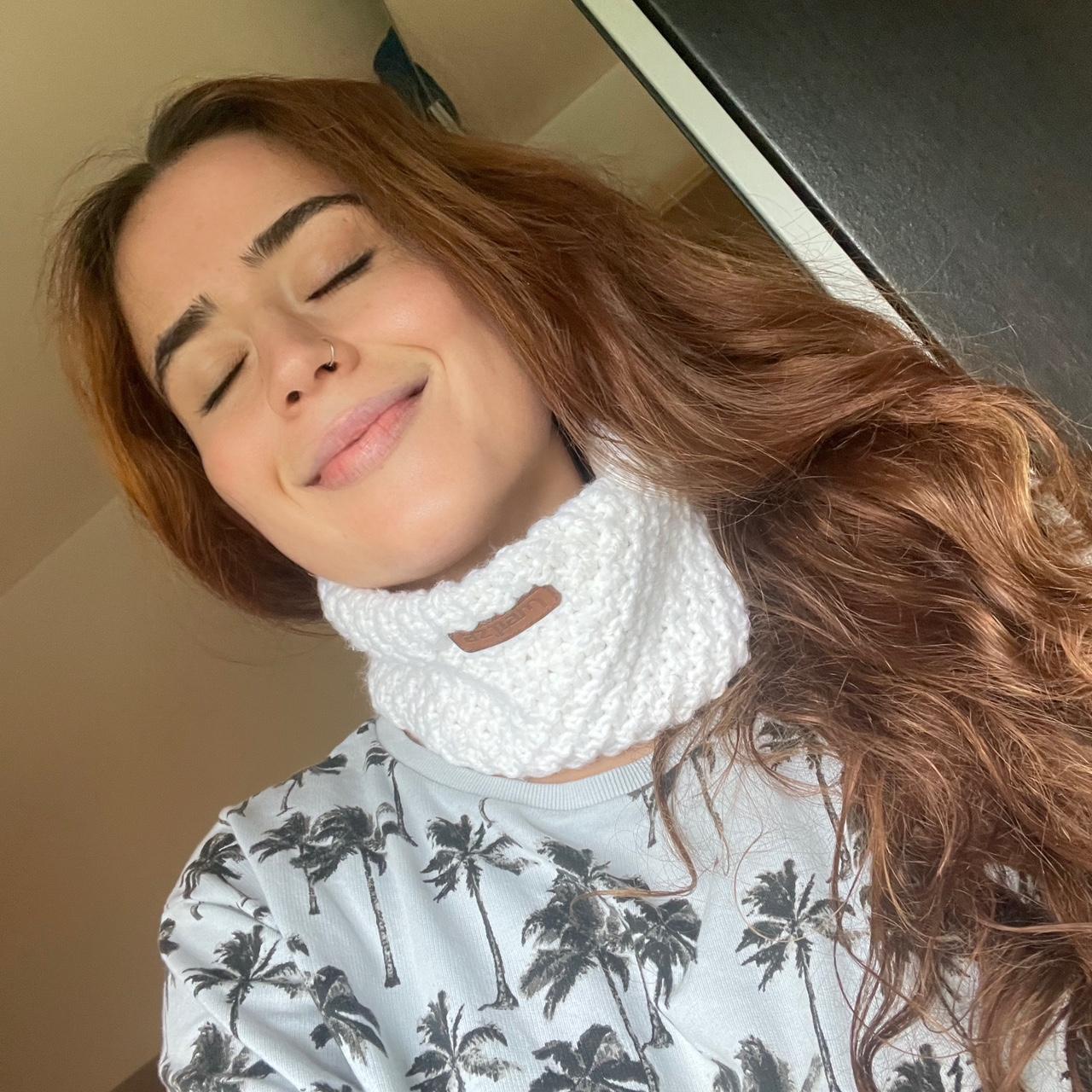 White headscarf You can wear it in your hair or on... - Depop