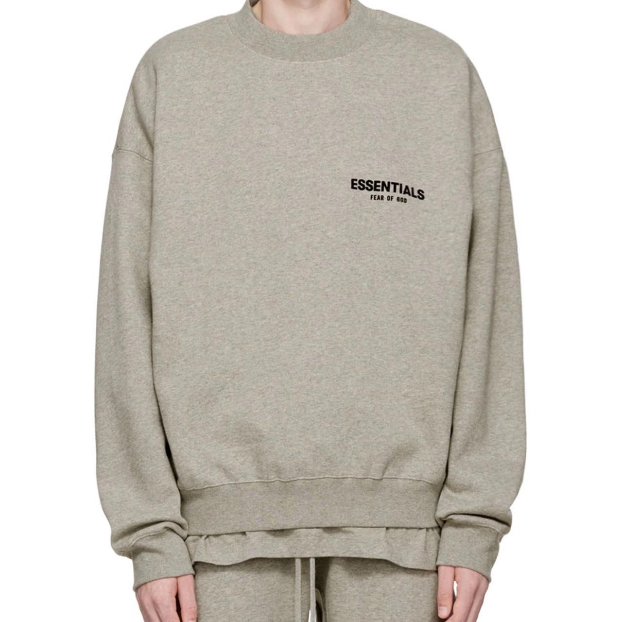 Essentials Gray Crewneck Sweatshirt GREAT CONDITION... - Depop