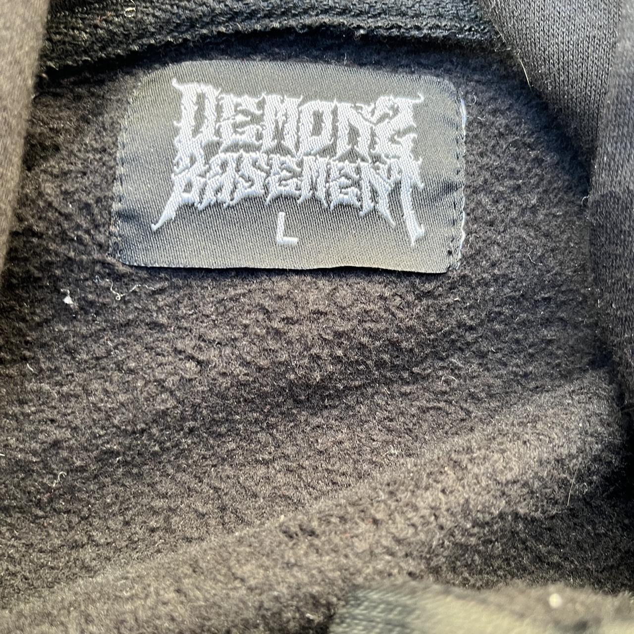 Size L Demons Basement full zip up Anime rhinestone... - Depop