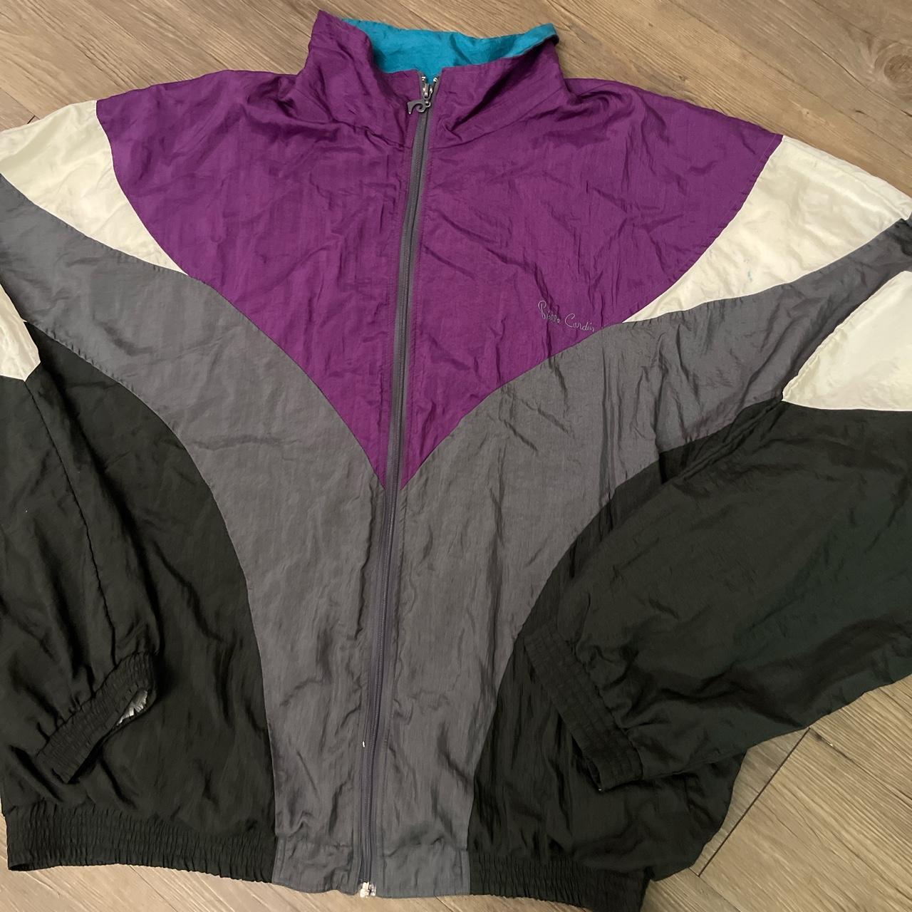 Vintage Pierre Cardin Multicolor Windbreaker Sz.... - Depop