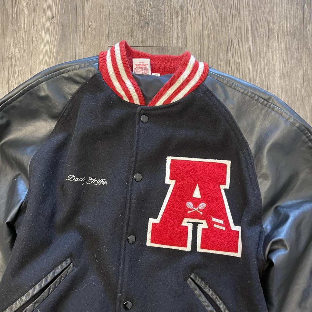 Vintage Cheerleading Letterman Varsity Jacket Size... - Depop
