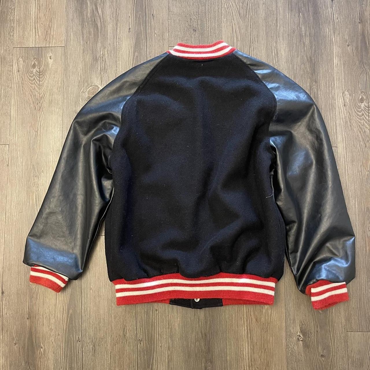 Vintage Cheerleading Letterman Varsity Jacket Size... - Depop